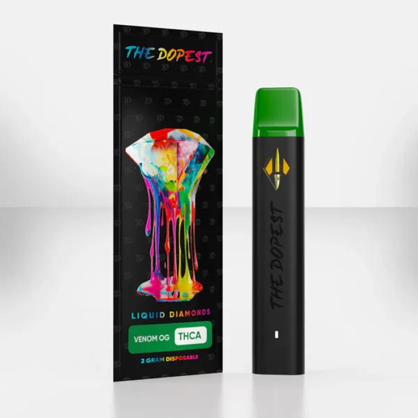 Venom OG 2G THCA Liquid Diamonds Hybrid Disposable - the dopest shop